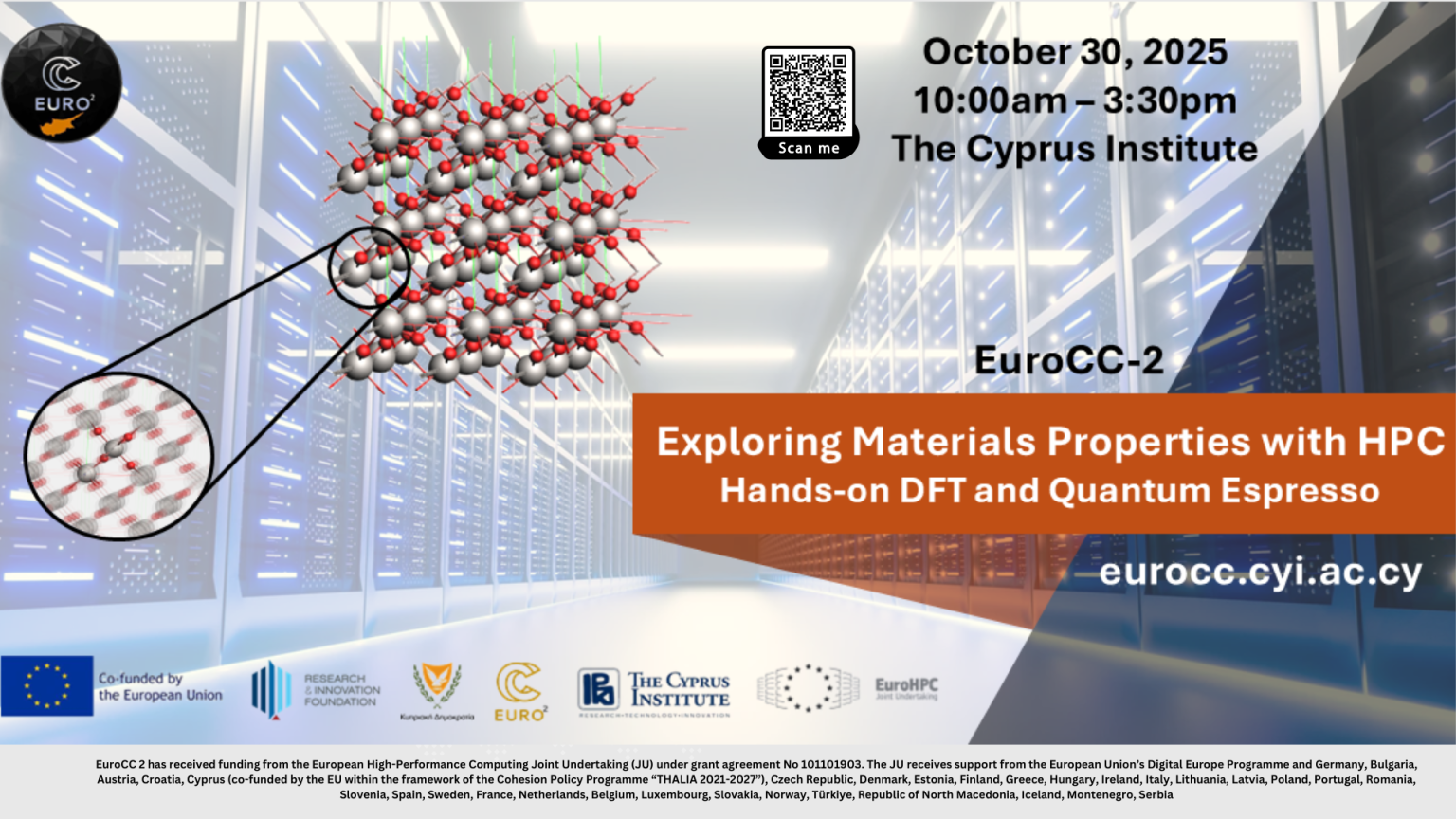 Exploring Materials Properties with HPC: Hands-On DFT and Quantum Espresso - EuroCC Cyprus