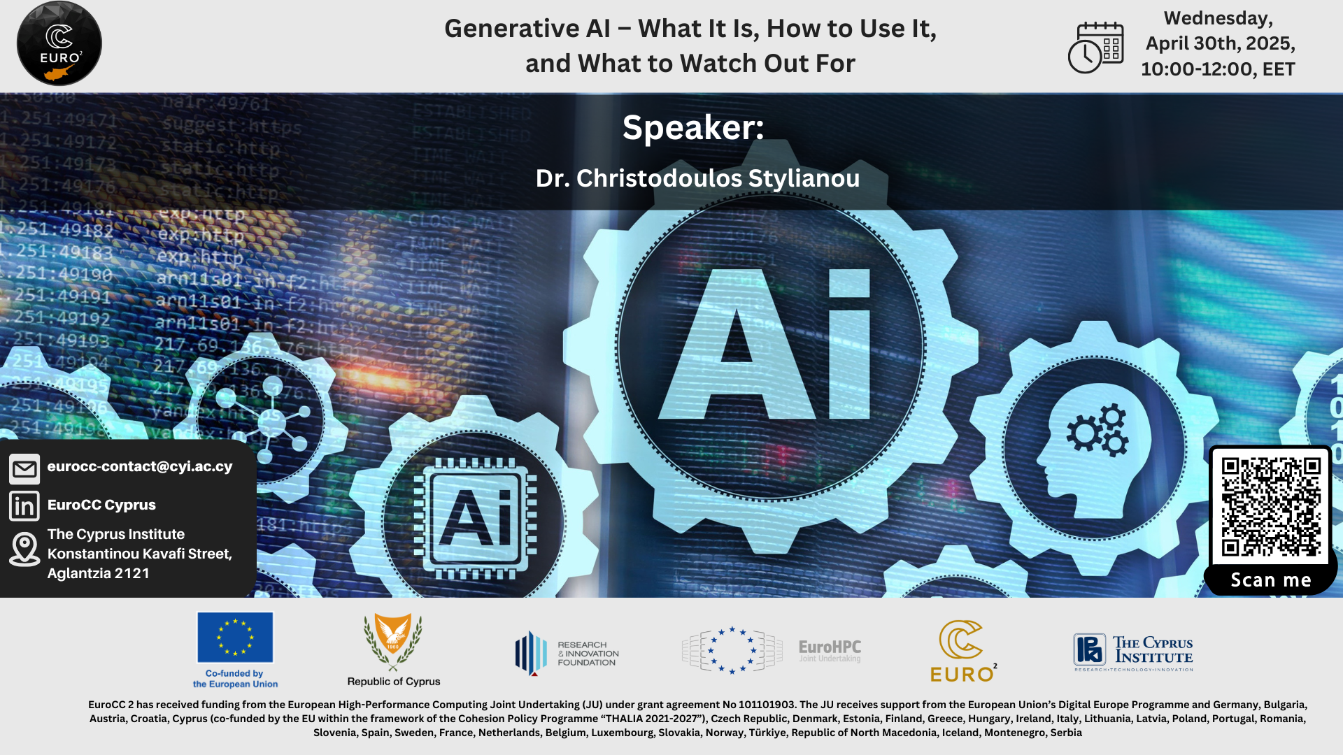 Generative AI – What It Is, How to Use It, and What to Watch Out For - EuroCC Cyprus