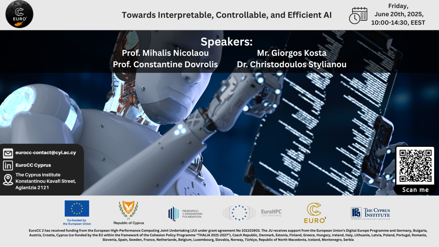 Towards Interpretable, Controllable, and Efficient AI - EuroCC Cyprus